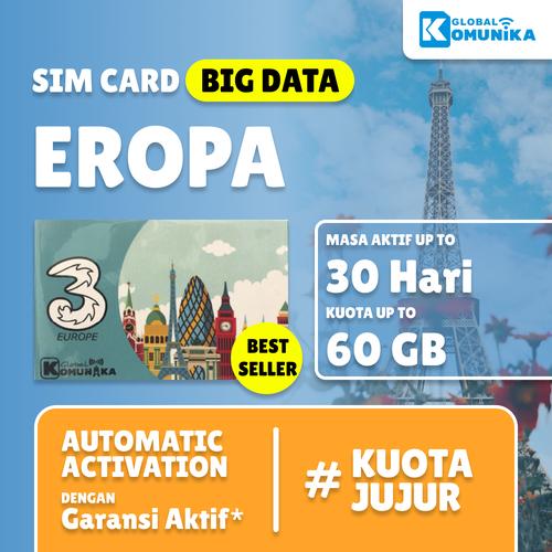 Promo Sim Card Eropa 30 Hari | Europe Simcard 30 Days Include Swiss ...