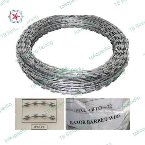 Jual KAWAT DURI SILET BTO 22 RAZOR BARBED WIRE - Kota Tangerang - TB ...