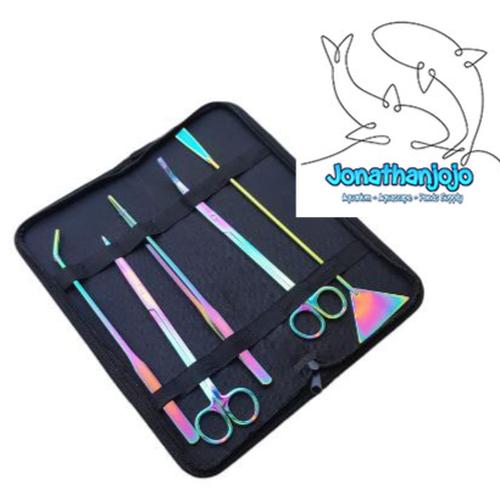 Jual 5 in 1 tool set aquascape gunting pinset scraper scissor tweezer ...