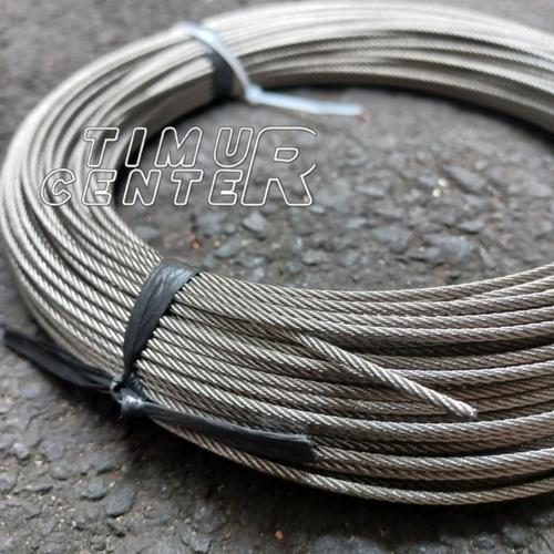 Jual Tali Kawat Seling Baja 6 mm Wire Rope Stainless Steel - Jakarta Timur - TimurCenter | Tokopedia