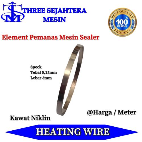Jual Kawat Elemen Pemanas Heating Wire 3mm Vacuun Sealer Hand Sealer ...