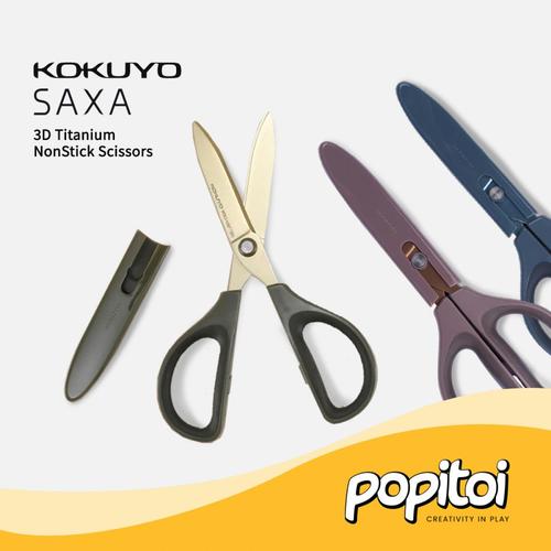 Jual Kokuyo SAXA 3D Titanium Non-Stick Scissors Gunting Anti Lengket - DEEP-PINK - Kota Surabaya ...