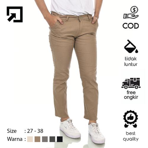 Jual CELANA CHINO Chinos Cino Panjang Pria Slimfit KERJAHARIAN ukuran 27-38 - Cream, 32 - Kota ...