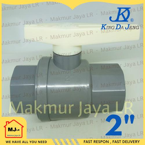 Jual Ball Valve StopKran 2" 2 inch KDJ TANPA DRAT Ballvalve PVC Stop ...