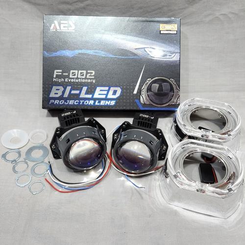 Jual PROJIE LED / BILED AES F-002 / F2 3INCH SEMI LASER BLUE LENS 55 ...