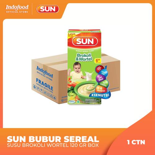Promo 1 ctn - Sun Bubur Sereal Susu Brokoli Wortel 120 gr Box - Kota ...