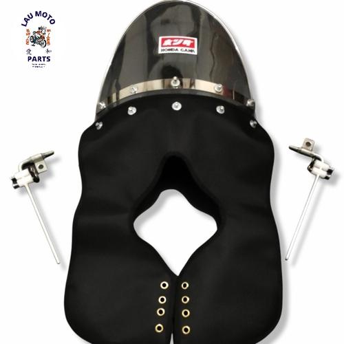 Jual Windshield classic visor motor - british black, bening clear - Kab ...