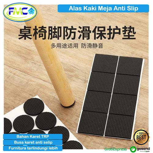Jual Bantalan Kursi Anti Slip Alas Kaki Meja Bulat Persegi Pengaman ...