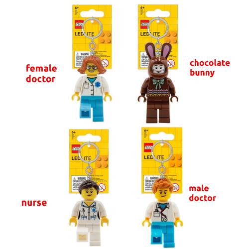 Jual Lego LED Light Keychain Male Female Doctor Chocolate Bunny Nurse ...