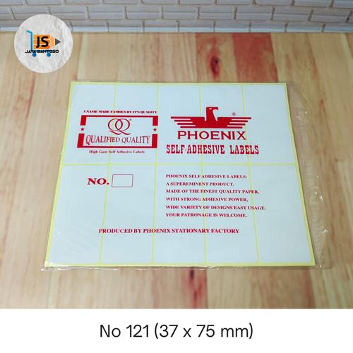 Jual Stiker Label Phoenix No 121 / Label Undangan / Label Nama No 121 ...