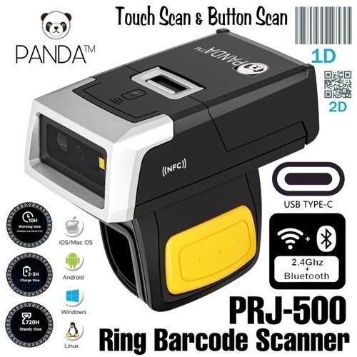 Promo Barcode Ring Scanner 2D Panda PRJ-500 Bluetooth + Wireless 2,4Ghz ...