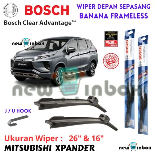 Jual Wiper Depan MITSUBISHI XPANDER Sepasang BOSCH Clear Advantage 26 ...