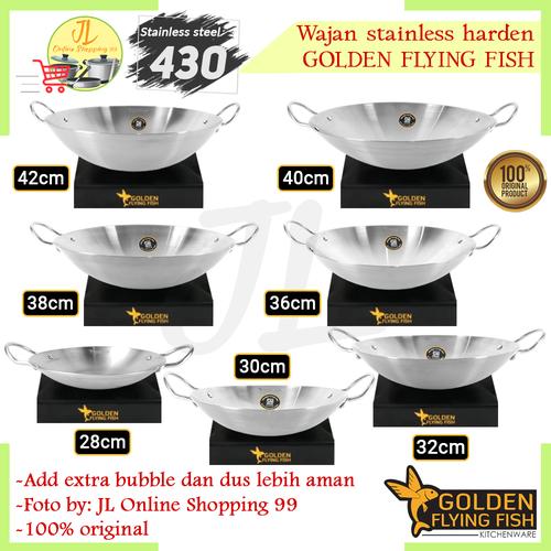 Jual Golden Flying Fish Wajan stainless 28cm/30cm/32cm/36cm/38cm/40cm - Kota Tangerang Selatan ...