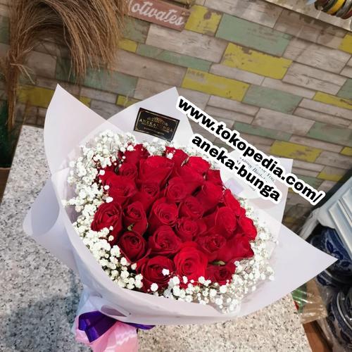 Jual Buket Bunga Mawar Asli Fresh Rose Hand Bouquet Flower bucket ...