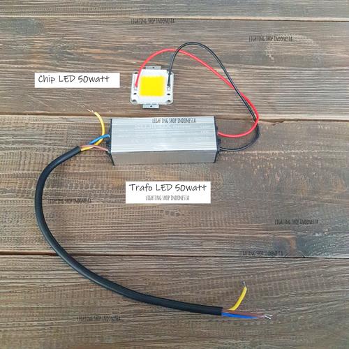 Jual Lampu mata chip led COB 50watt trafo driver 54-60v DC waterproof ...