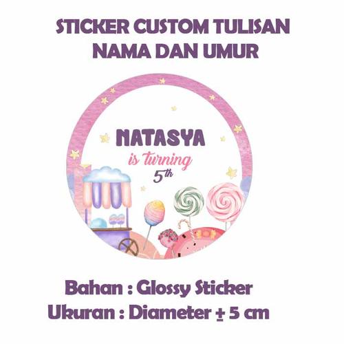 Jual Sticker Custom / Sticker bulat custom / Sticker Souvenir ulang ...