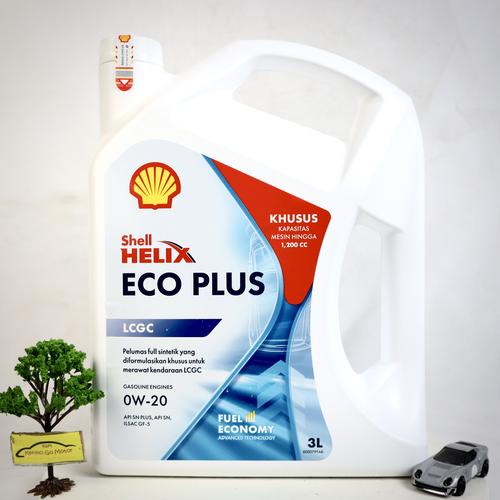 Jual SHELL ECO PLUS 0W20 3 LITER OLI MESIN MOBIL LCGC FULL SINTETIK ...