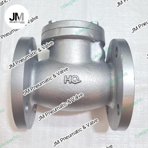 Jual SWING CHECK VALVE 3" INCH DN80 JIS 10K HQ FLANGE CAST IRON ...