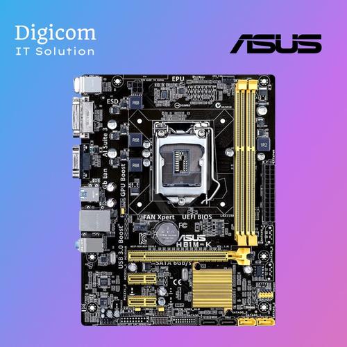 Jual MOTHERBOARD ASUS H81M-K - Kota Sukabumi - Digicom Sukabumi | Tokopedia