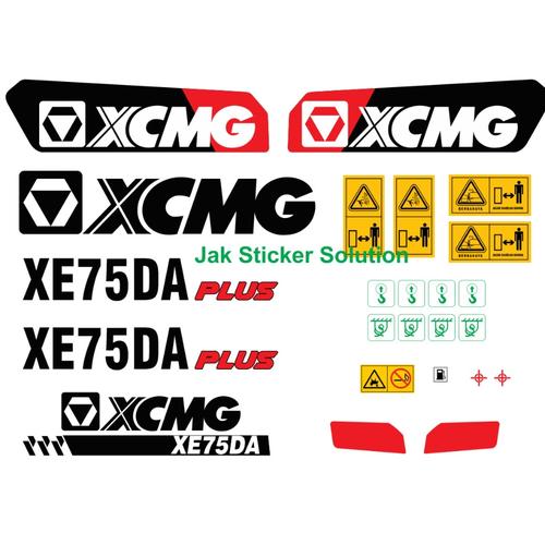 Jual Stiker Excavator XCMG XE75DA - Kab. Cirebon - Sticker Alat Berat ...