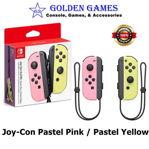 Jual Nintendo Switch JoyCon Joy-Con Pastel Pink / Pastel Yellow - Kota ...