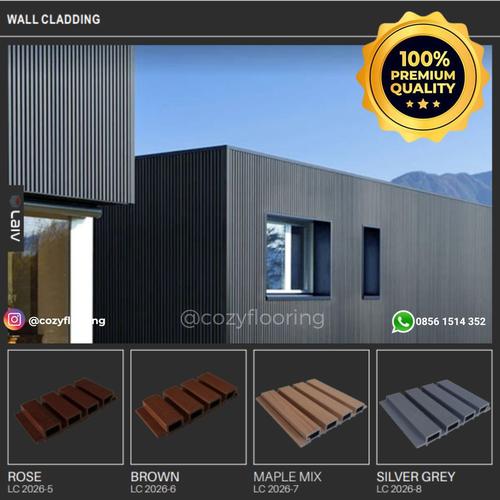 Jual wall cladding laiv dinding kayu wpc wall panel outdoor indoor ...