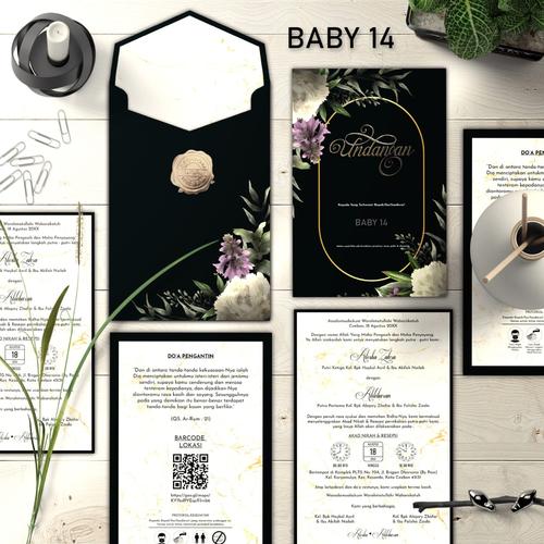Jual Blangko undangan pernikahan BABY CARD 14 wedding simple murah ...