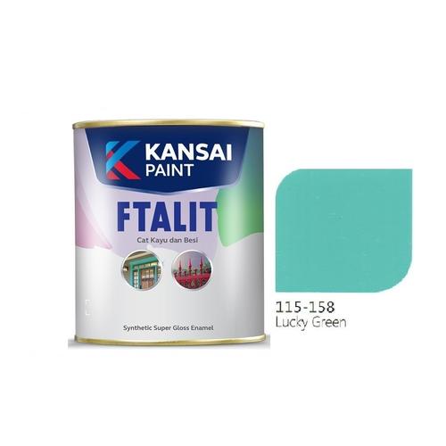 Jual Cat Ftalit 158 Lucky Green Kansai 1 Ltr / Cat Kayu & Besi / Cat ...