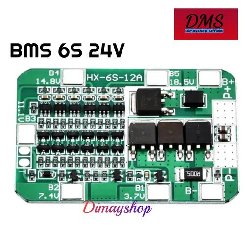 Jual Modul BMS 6S 24V 12A Baterai lihtium 18650 - BMS 6S 24V 15A - Kota ...
