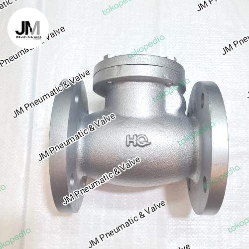 Jual SWING CHECK VALVE 6" INCH DN150 JIS 10K HQ FLANGE CAST IRON ...