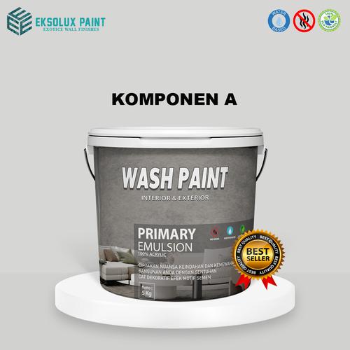 Promo Cat Emulsi Primer Deco Wash Paint sSment Ekspos Kemasan 5 Kg ...