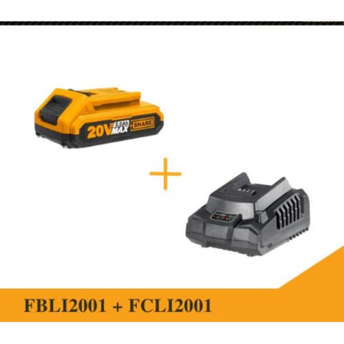 Jual INGCO CORDLESS BATERAI 2AH FBLI2001/11 CHARGER 2A FCLI2001 ...