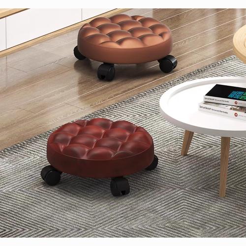 Jual Bangku Kursi Kecil / Bangku Kursi Pendek / Kursi 4 Roda - Hitam ...