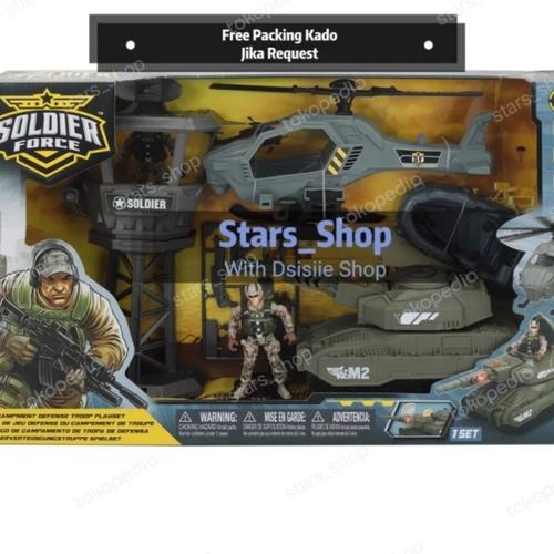 Jual Soldier Force Encampment Defense Troop Playset Original - Jakarta ...