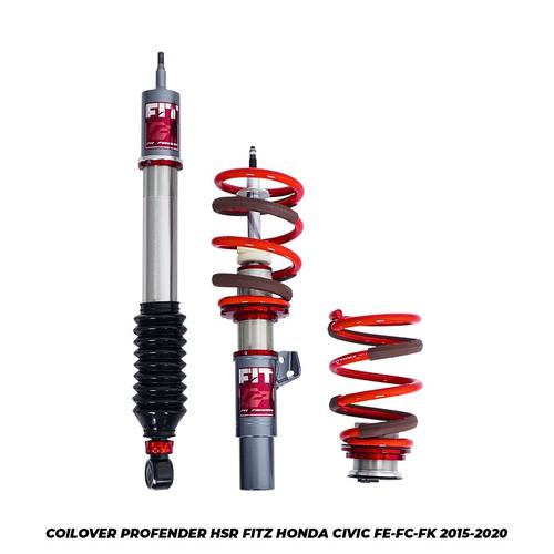 Jual COILOVER PROFENDER HSR FITZ UNTUK MOBIL HONDA CIVIC FE,FC,FK 2015 ...