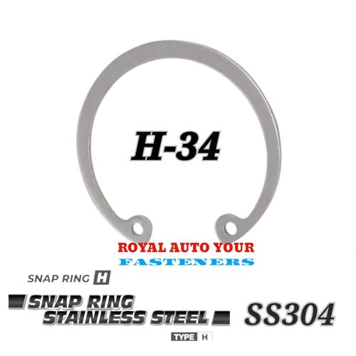 Jual SS304 SNAP RING STAINLESS H34 INTERNAL CIRCLIP - SNAPRING TYPE H ...