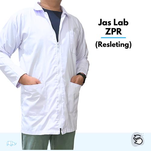 Promo Jas Lab Uniworks Seri ZPR dengan Resleting - OXF - Pendek, L ...