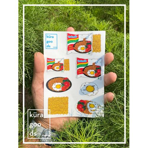 Jual Sticker Pack Indomie Goreng | Stiker Set Aesthetic Makanan Mi ...