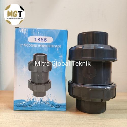 Jual 1 1/2" Inch Ball Check Valve PVC/True Union Valve Double Watermur ...