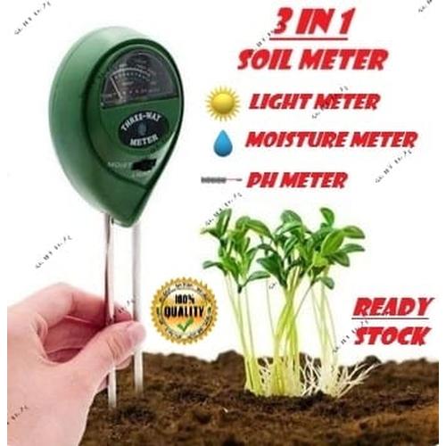 Jual Digital Soil Analyzer Tester Meter Alat Ukur pH Tanah 4 in 1 - 3 ...