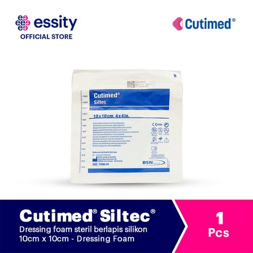 Jual Essity Cutimed® Siltec® - Dressing Foam [1 Pcs] - 10 cm x 10 cm ...