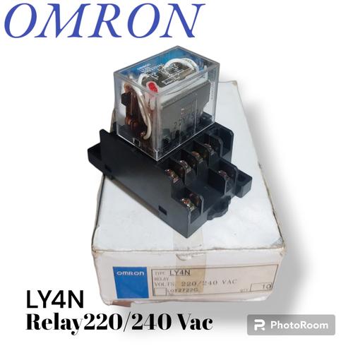 Jual Omron Relay LY4N 220V Original + socket 14 kaki plus socket ...