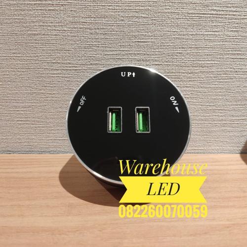 Jual Stop Kontak Meja Rell Track Socket Rel Inbow Outbow Silver Hitam ...