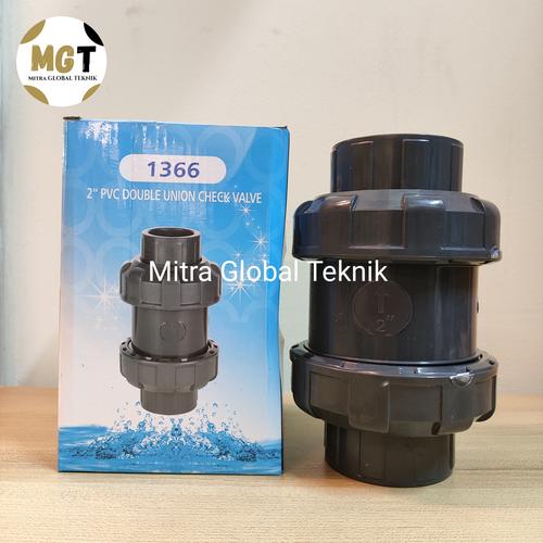 Jual 2" Inch Ball Check Valve PVC / True Union Valve Double Watermur ...