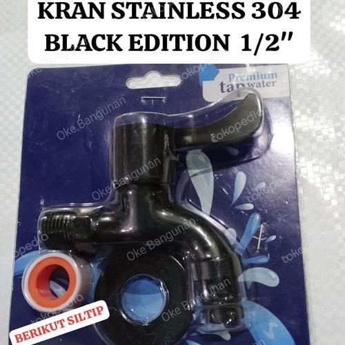 Jual kran air stainless 304 / Kran air awet / kran hitam - Kota ...