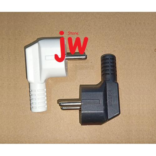 Jual Steker Arde L Bulat Putih Sideway Plug Colokan Samping - Putih ...