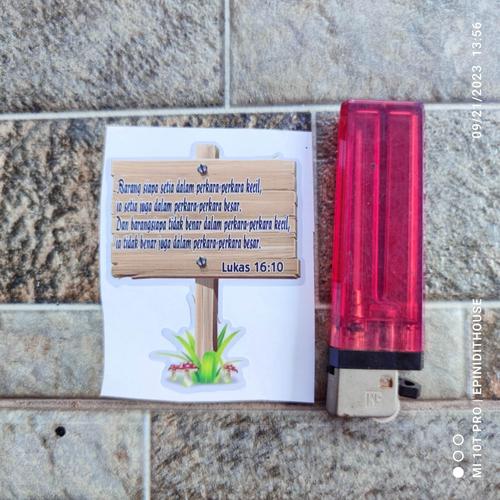 Promo Stiker Kristen Katolik Ayat Alkitab Matius Mazmur Lukas Doa ...