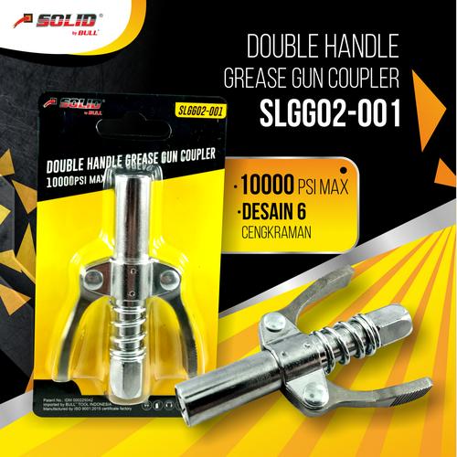 Jual Solid Double Handle Grease Gun Coupler SLGG02-001 Kepala Grease ...
