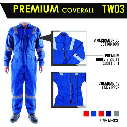 Jual TW03 TeamWork Coverall Premium Super Big Size Wearpack Kerja Safety - XL - Jakarta Barat ...