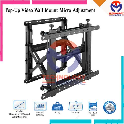 Promo Bracket TV/Pop Out Video Wall Mount Adjustable For LED TV 45-70 ...